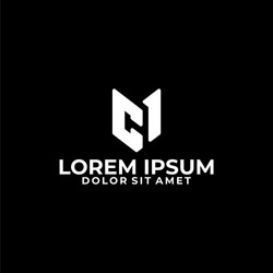 Number 13 logo template with fox head symbol Vector Image