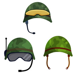 Military helmet of a modern soldier Royalty Free Vector