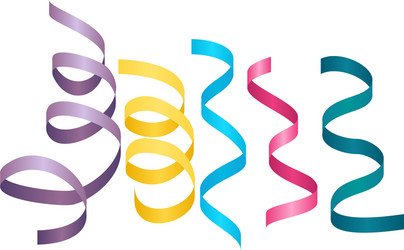 Paper streamer set Royalty Free Vector Image - VectorStock