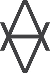 Double a letter logo lettermark aa monogram type Vector Image