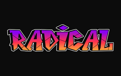 Drugs - single word letters graffiti style Vector Image