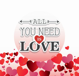 Romantic love design Royalty Free Vector Image
