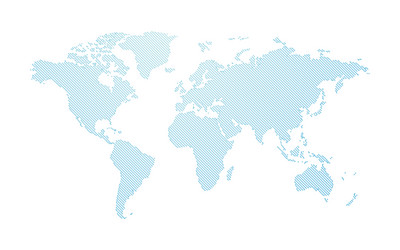 World map connection blue background Royalty Free Vector