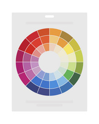 Monochromatic color wheel scheme theory Royalty Free Vector