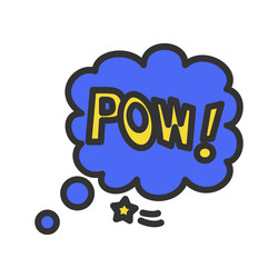 Pow Outlines Vector Images (92)