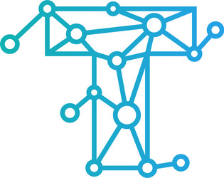 Letter T Dot Network Vector Images (over 140)