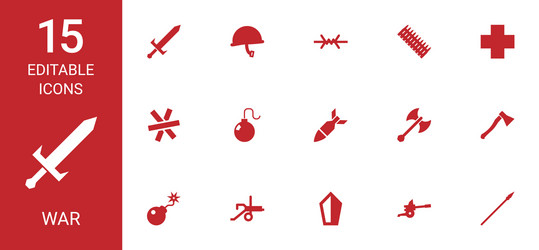 37 war icons Royalty Free Vector Image - VectorStock