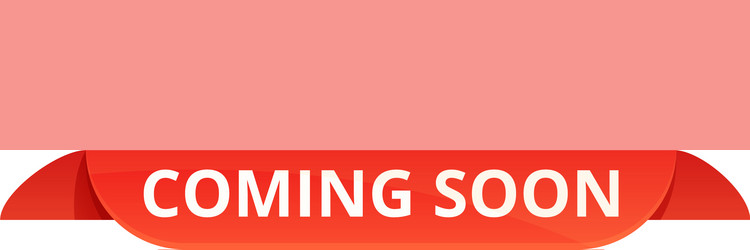 Coming soon slogan icon cartoon style Royalty Free Vector