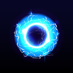 Magic power bolt and lightning energy ball Vector Image