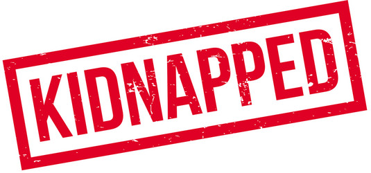 Kidnapped rubber stamp Royalty Free Vector Image