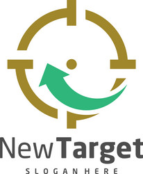 Target logo template creative logo design Vector Image