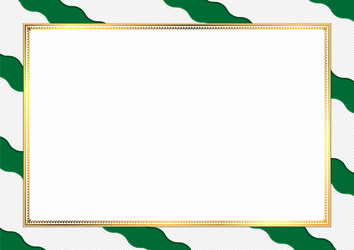 Border made with saudi arabia national colors Vector Image