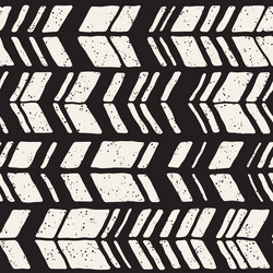 Seamless hand drawn style chevron pattern Vector Image