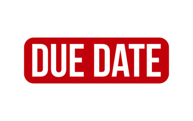 Due date rubber stamp seal Royalty Free Vector Image