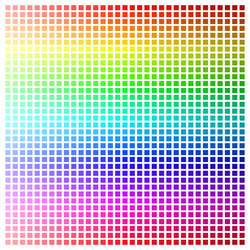 Colorful palette set bright colors rainbow Vector Image