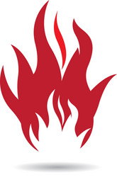 Square fire dragon Royalty Free Vector Image - VectorStock