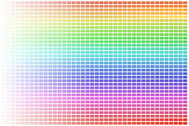 Color palette with every hue Royalty Free Vector Image