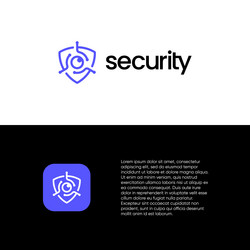 Security logo design cyber internet online Vector Image