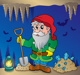 Gnome Mining Dwarf Vector Images (95)