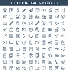 25 paper icons Royalty Free Vector Image - VectorStock