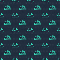 White line protractor grid for measuring degrees Vector Image