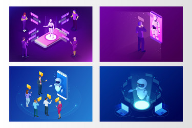 Isometric Bot Vector Images (over 1,600)