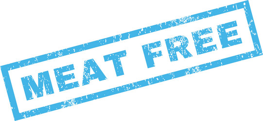 Meat free rubber stamp Royalty Free Vector Image