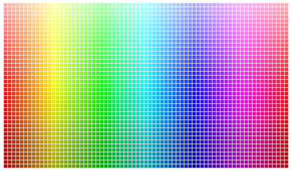 Color palette with every hue Royalty Free Vector Image