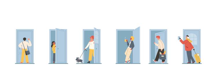 People Leaving Vector Images (over 16,000)