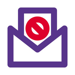 Spam message used for multiple cyber attacks Vector Image