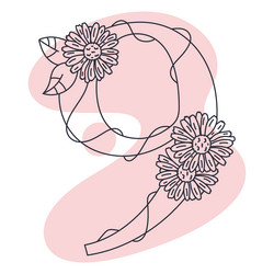 Number nine Royalty Free Vector Image - VectorStock