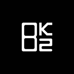 Bkz letter logo creative design with graphic Vector Image