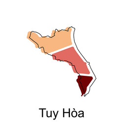 Map of bien hoa design template world Royalty Free Vector