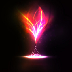 Abstract eps10 creative dynamic magic fire Vector Image