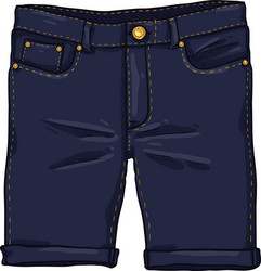 Cartoon - ripped denim jeans pants Royalty Free Vector Image