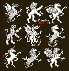 Heraldic Animals Vector Images (over 14,000)