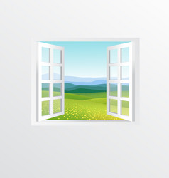 Open windows Royalty Free Vector Image - VectorStock