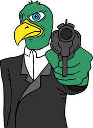 Gangster Bird Vector Images (88)