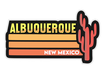 Albuquerque new mexico united states Royalty Free Vector