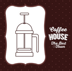 Coffee house design Royalty Free Vector Image - VectorStock