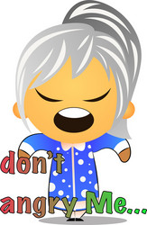 Angry Grandma Vector Images (over 160)