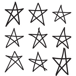 Star Handwritten Handdrawn Vector Images (over 120)