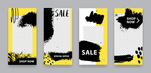 Instagram seamless posts templates Royalty Free Vector Image