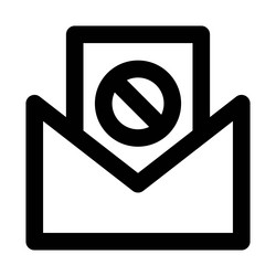 Spam message used for multiple cyber attacks Vector Image