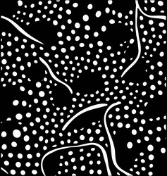 Black and white random abstract pattern dotted Vector Image