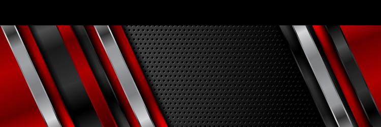 Red black abstract grunge tech background Vector Image