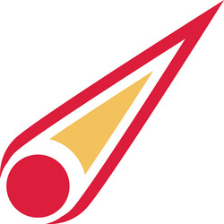 Comet icon design template isolated Royalty Free Vector