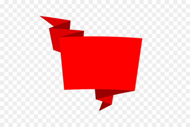 Ribbon banner isolated on transparent background Vector Image