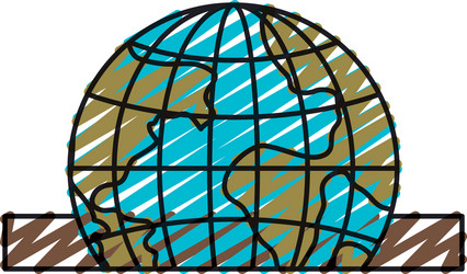 Globe Earth Crayon Vector Images (over 160)