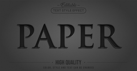 Emboss cutout text effect - editable Royalty Free Vector